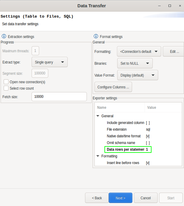 default value for data rows per statement · Issue #13505 · dbeaver/dbeaver · GitHub