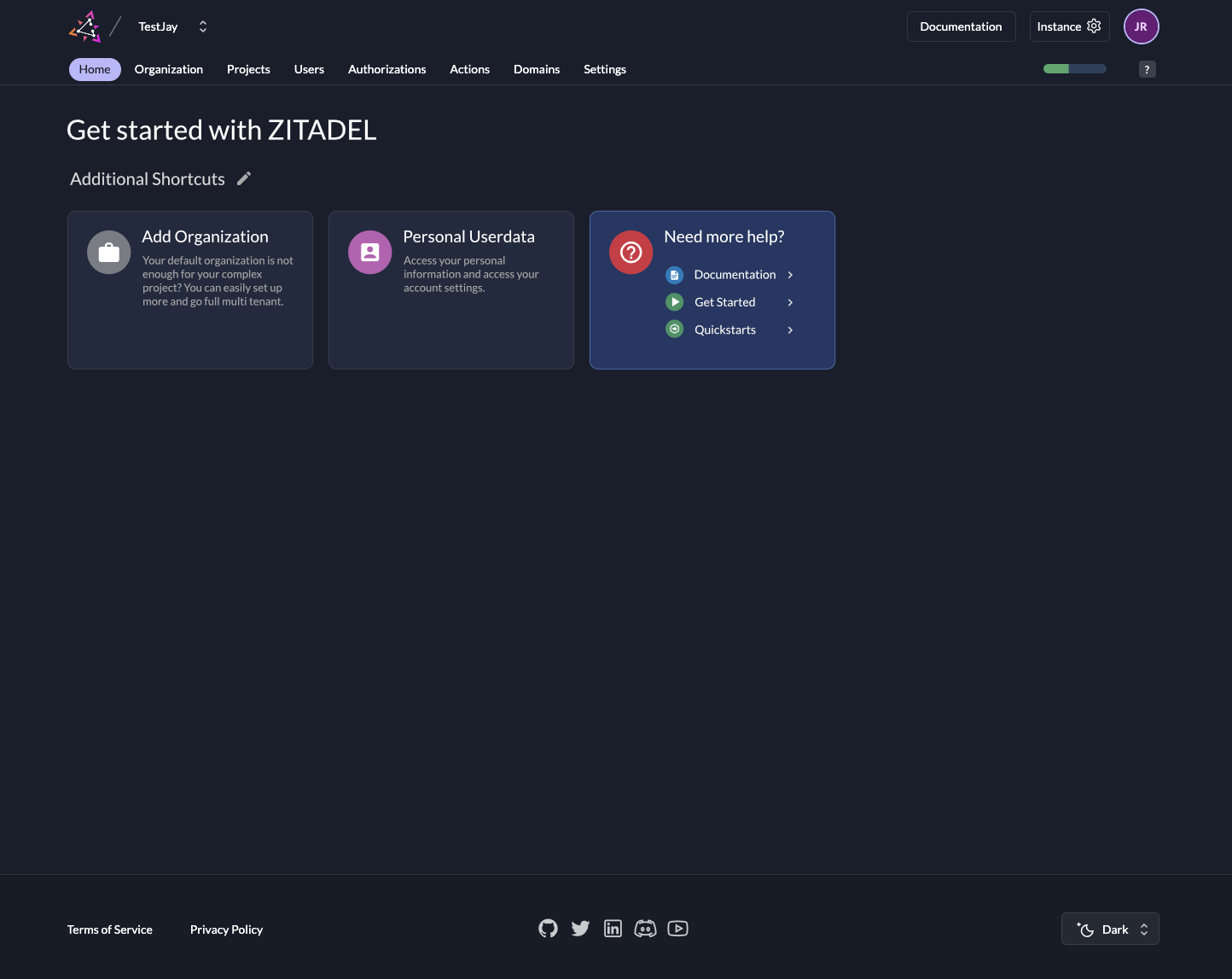 Onboarding improvement console · Issue #4835 · zitadel/zitadel · GitHub
