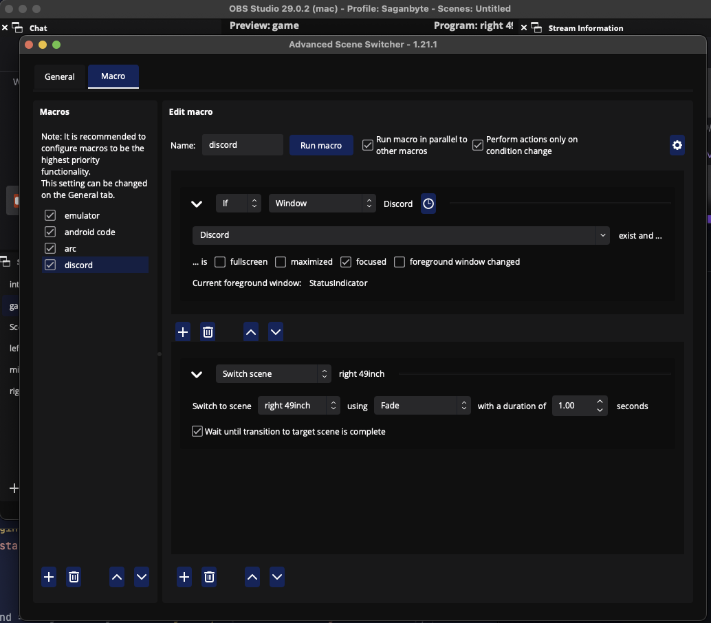 Conditions (fullscreen etc.) in scene switcher macros --> macOS · Issue #467 · WarmUpTill ...