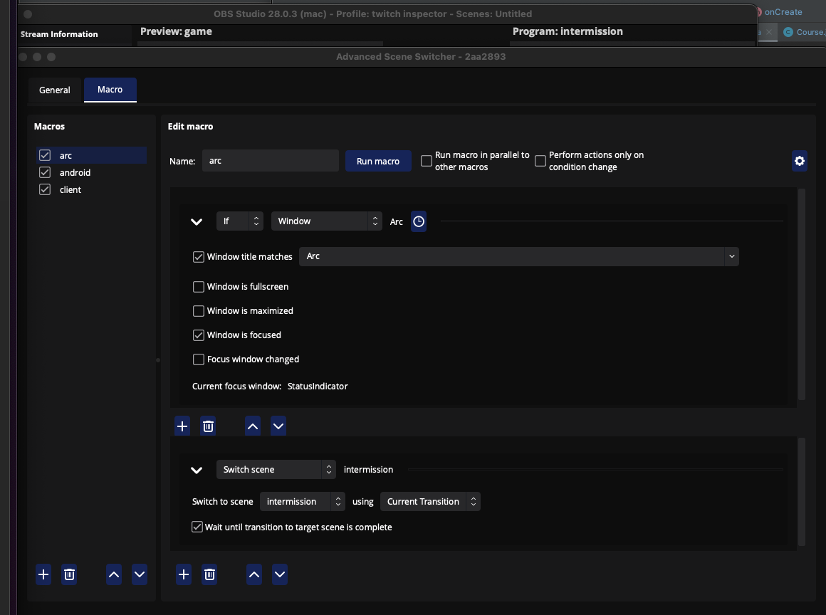 Conditions (fullscreen etc.) in scene switcher macros --> macOS · Issue #467 · WarmUpTill ...