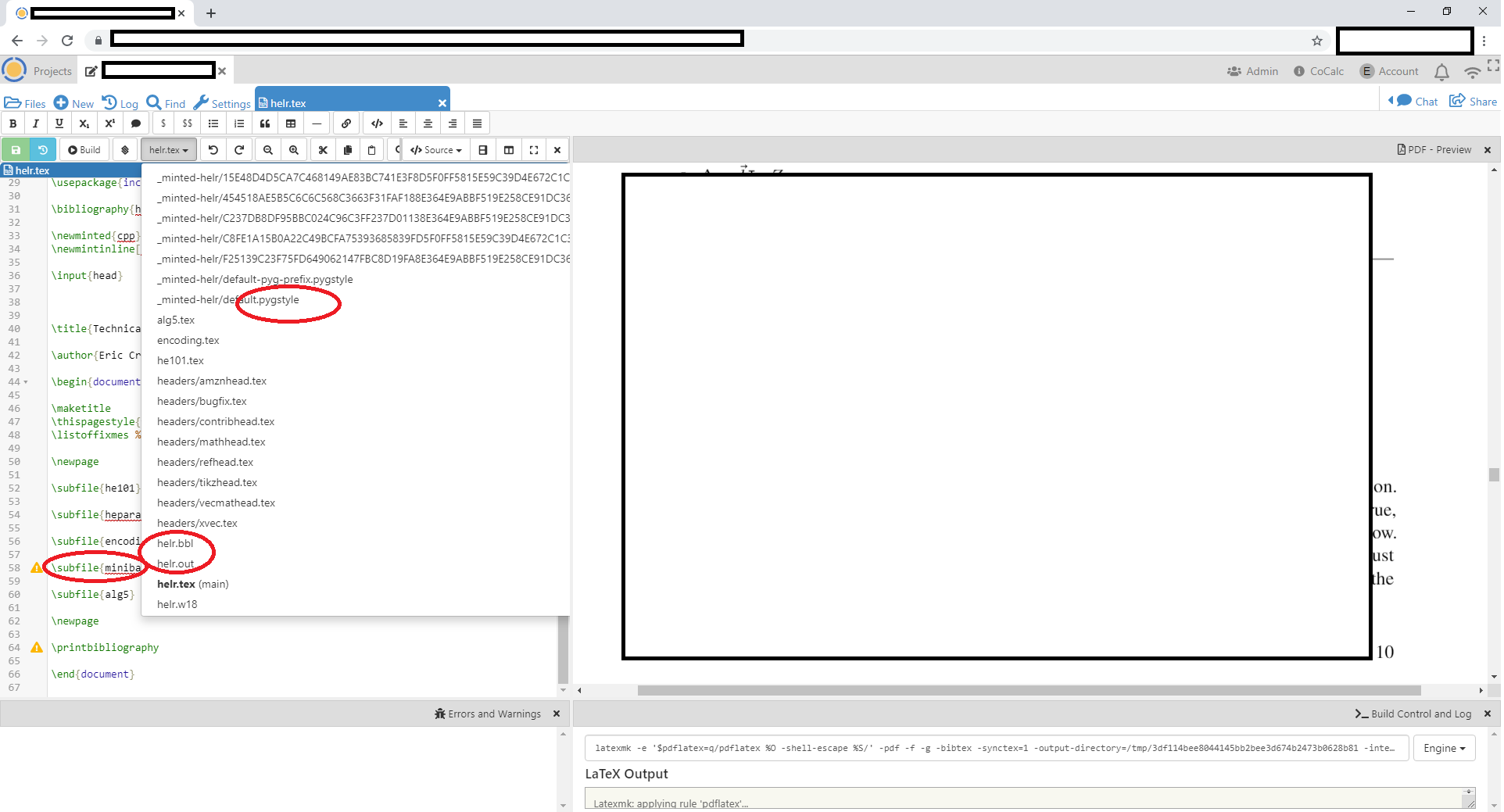 Improvements to drop-down menu for multi-file latex editing · Issue #4224 · sagemathinc/cocalc ...
