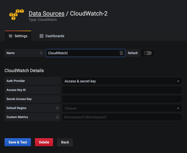 CloudWatch Datasource configuration to add query filter · Issue #29045 · grafana/grafana · GitHub