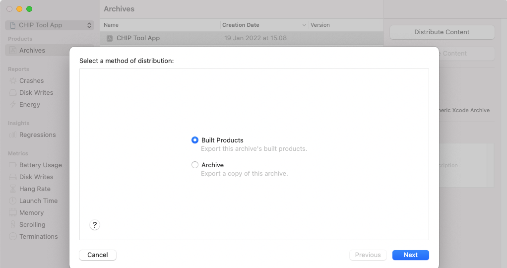 Unable to build iOS App archive · Issue #13748 · project-chip/connectedhomeip · GitHub
