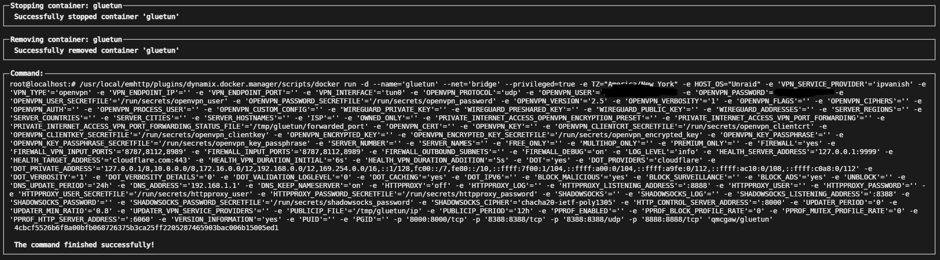 Bug: Unraid not retaining Manual entries through GUI · Issue #1147 · qdm12/gluetun · GitHub
