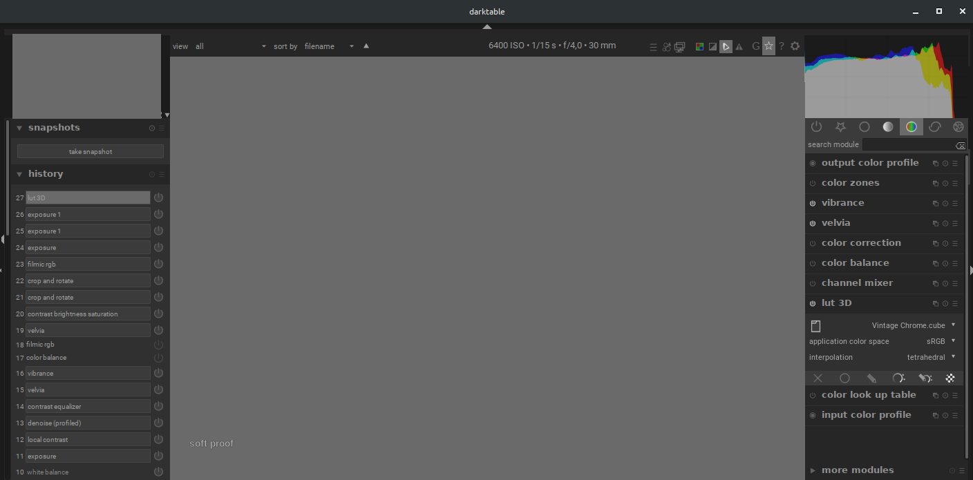 free the top bar in darkroom, replace it with a menu · Issue #3740 · darktable-org/darktable ...