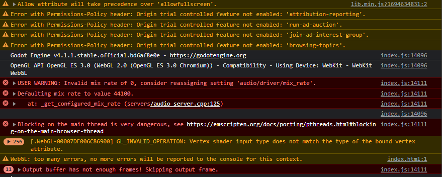 MultiMesh won't display in web (MultiMeshInstance2D & RenderingServer) · Issue #81926 ...