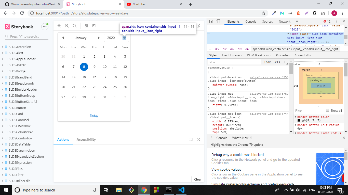 Dropdown Icon in datepicker is not active · Issue #2434 · salesforce/design-system-react · GitHub