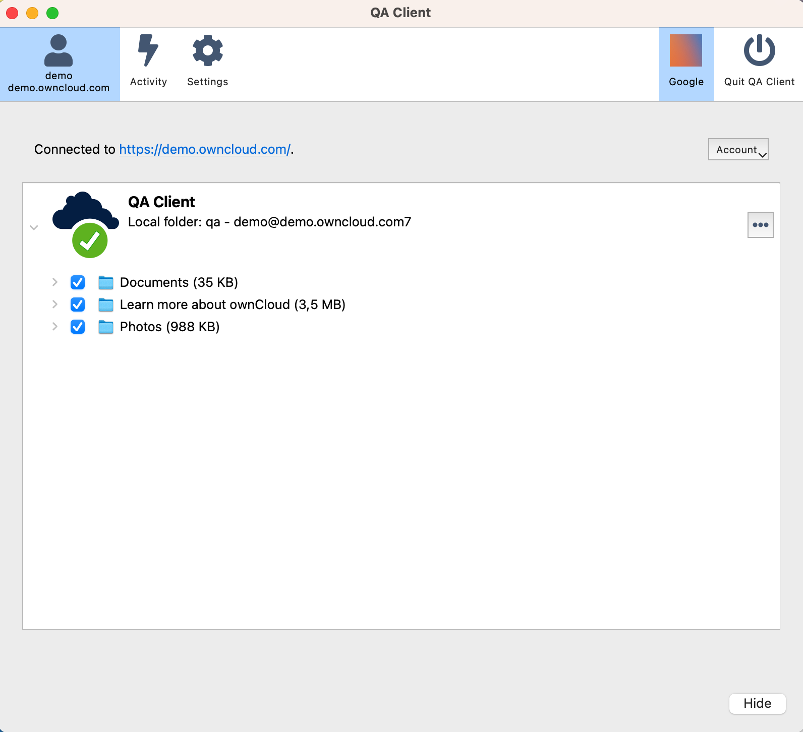 [QA] Brandable button remains selected after clicking · Issue #10657 · owncloud/client · GitHub