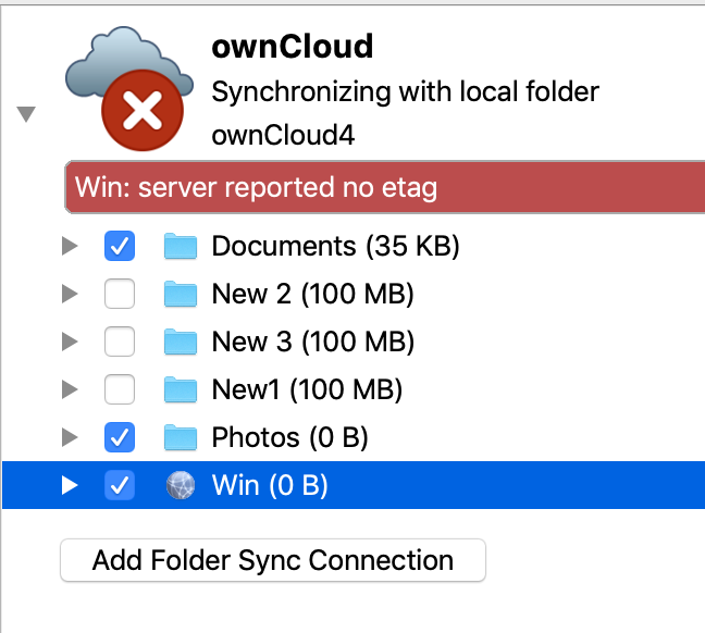 List of synced folders is not updated when one failed · Issue #7234 · owncloud/client · GitHub