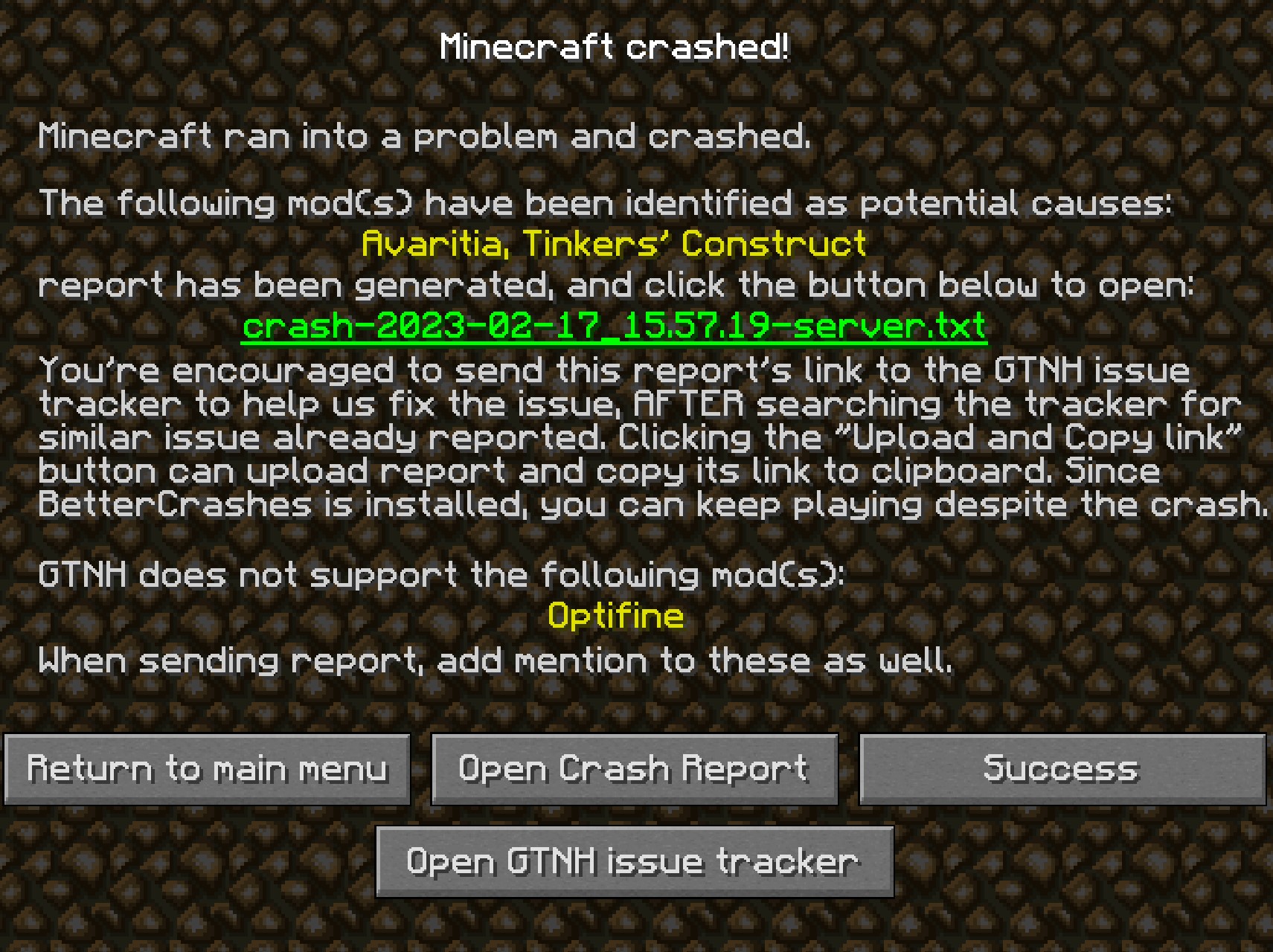 Hitting a mob with a Tinker's Construct weapon causes a crash · Issue ...