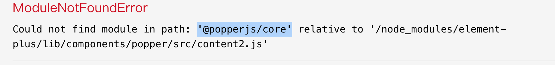 When Using Vue3 Ui Framework Element Plus Popperjscore Load Error · Issue 7895