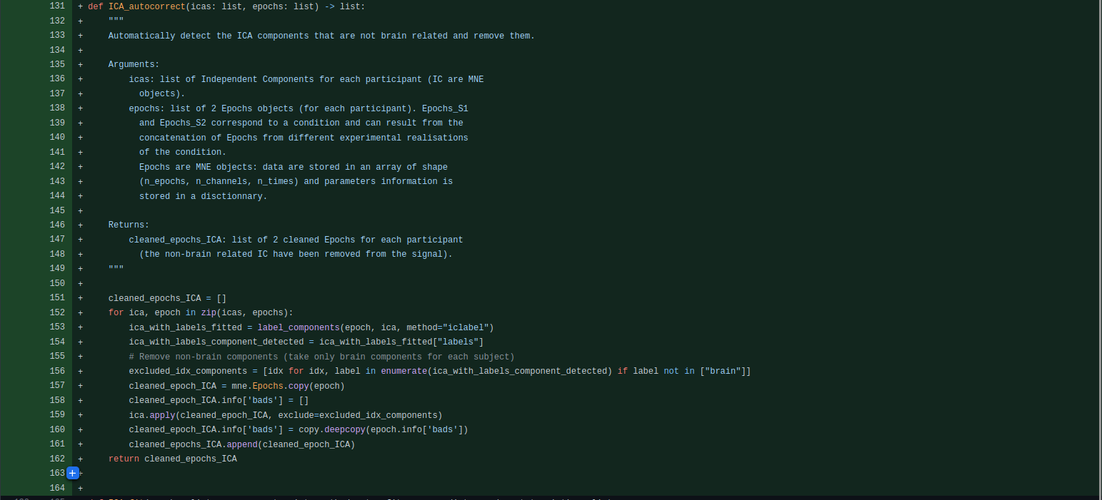 Integrate automatic labeling of ICA component into preprocessing ...