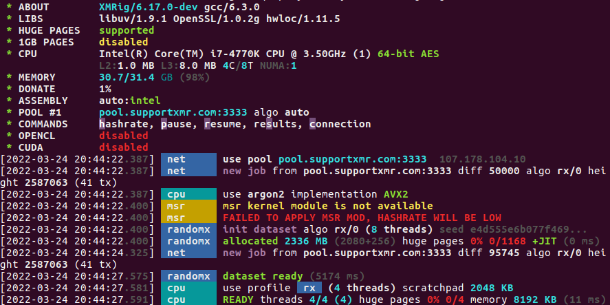 无法运行程序,连接被拒绝,log无颜色 · Issue 2992 · Xmrigxmrig · Github