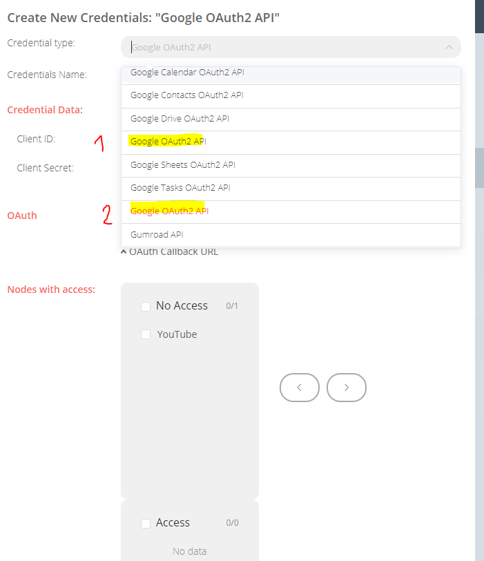 2 Google OAuth2 API in Credential type · Issue #861 · n8n-io/n8n · GitHub