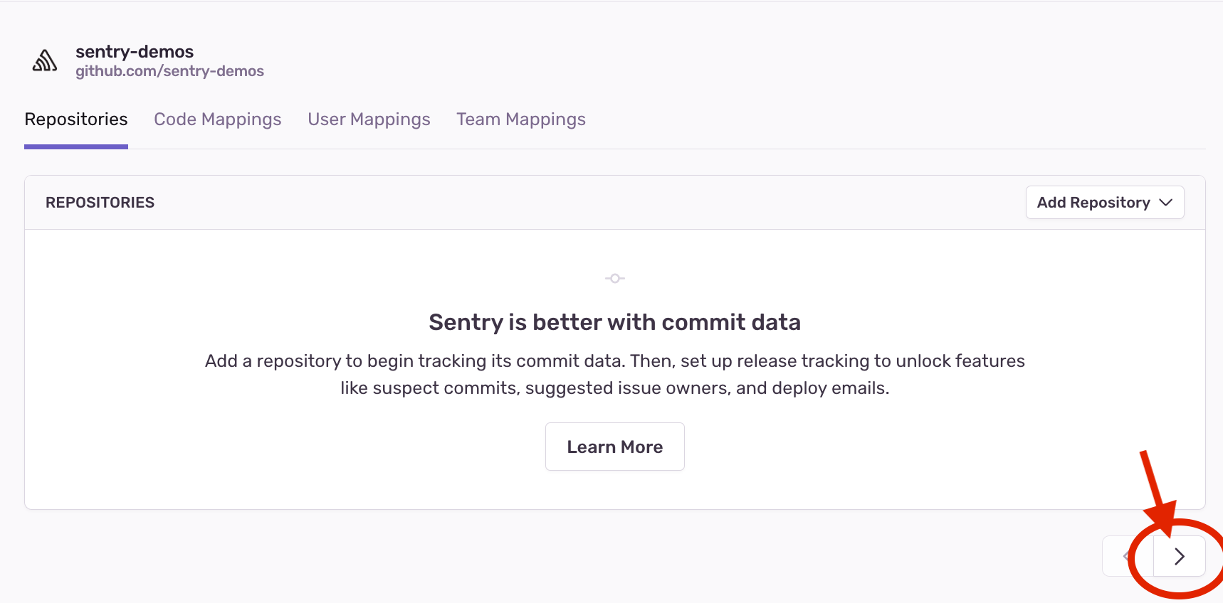 No SCM repos displayed in integration config - pagination bug · Issue #43514 · getsentry/sentry ...