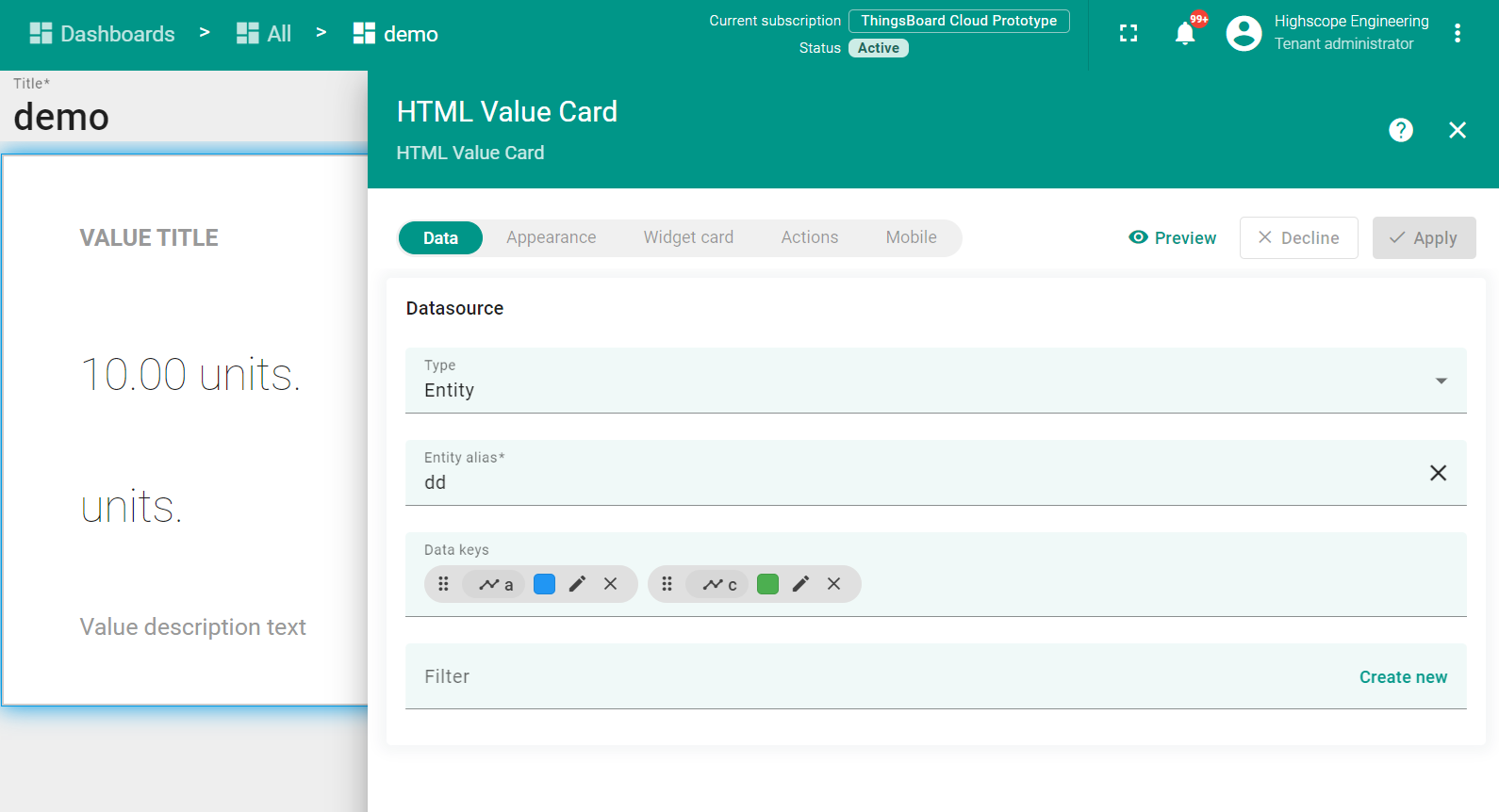 Thingsboard Dashboard- Display telemetry from multiple devices under same device group · Issue ...