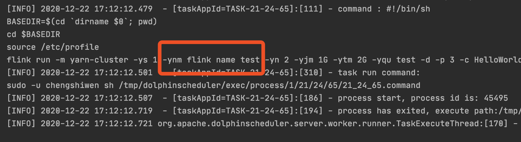 Bug Flink Name With Disappeared And Unescaped Problem · Issue 4289 · Apache