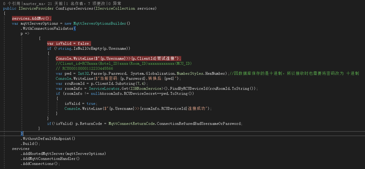 WithConnectionValidator Cannot receive connection request · Issue #508 · dotnet/MQTTnet · GitHub