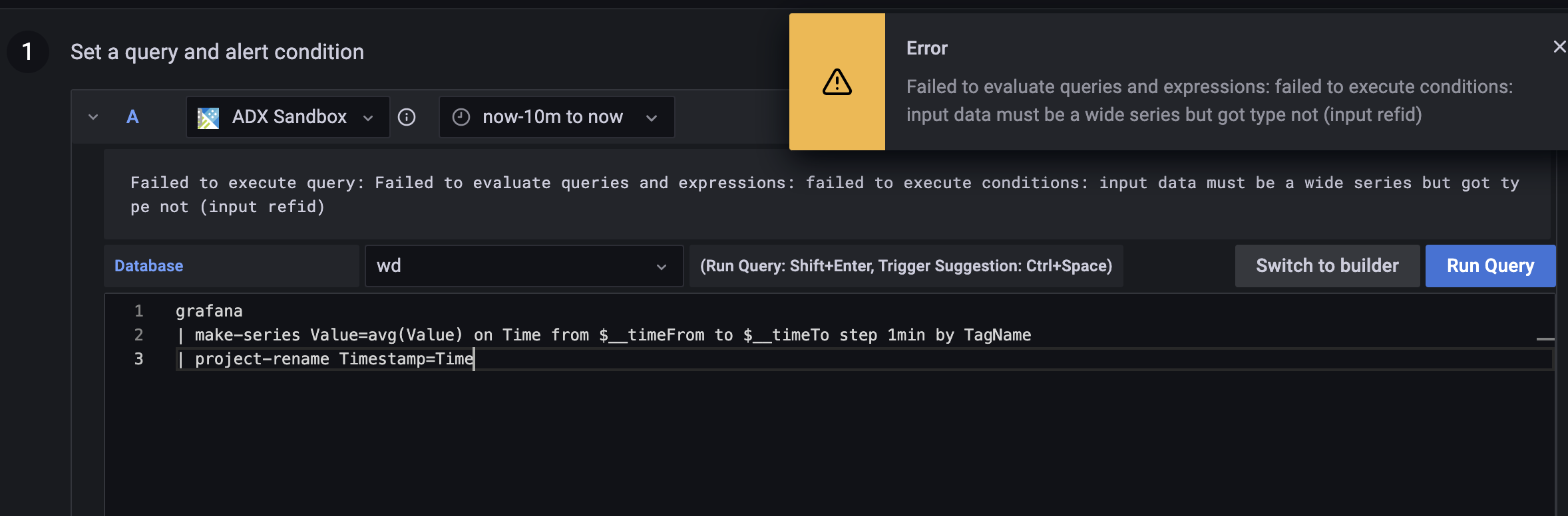 No data interpreted as error with ADX time series · Issue #59348 · grafana/grafana · GitHub