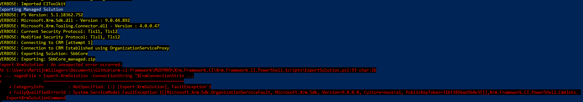 MSCRM Export Solution Timeout issue · Issue #183 · WaelHamze/dyn365-ce-vsts-tasks · GitHub