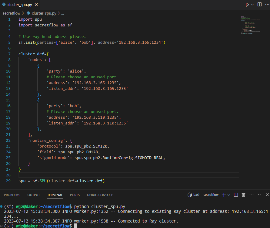 验证 SecretFlow “快速开始”文档，包括文档流程和示例代码 · Issue #638 · secretflow/secretflow · GitHub