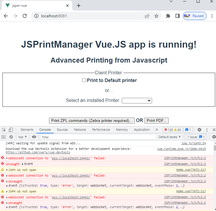 Jspm Ws Not Open · Issue 1 · Neodynamic Jsprintmanager Vue · Github