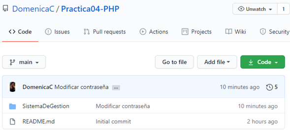 GitHub - DomenicaC/Practica04-PHP: Practica04 – PHP