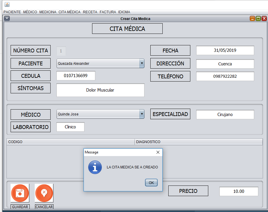 GitHub - franklin-Orellana/Proyecto-CitaMedica