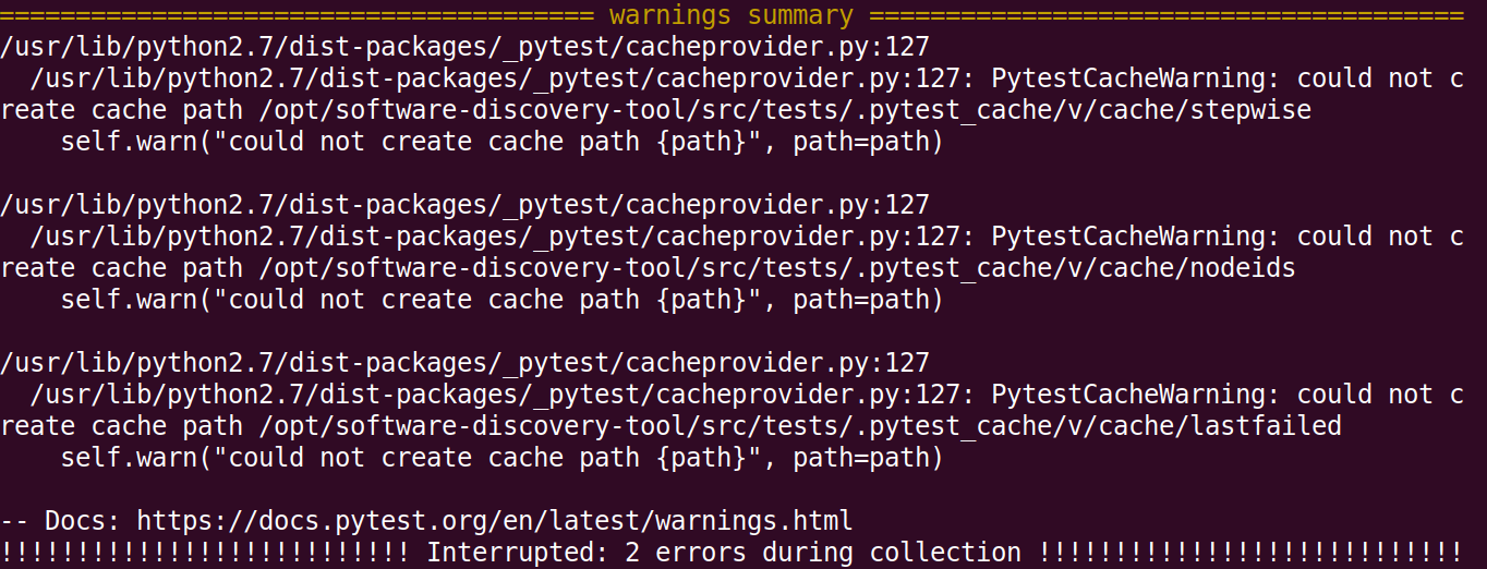 Warnings reproduced from previous issue and redundant file "pds.log ...