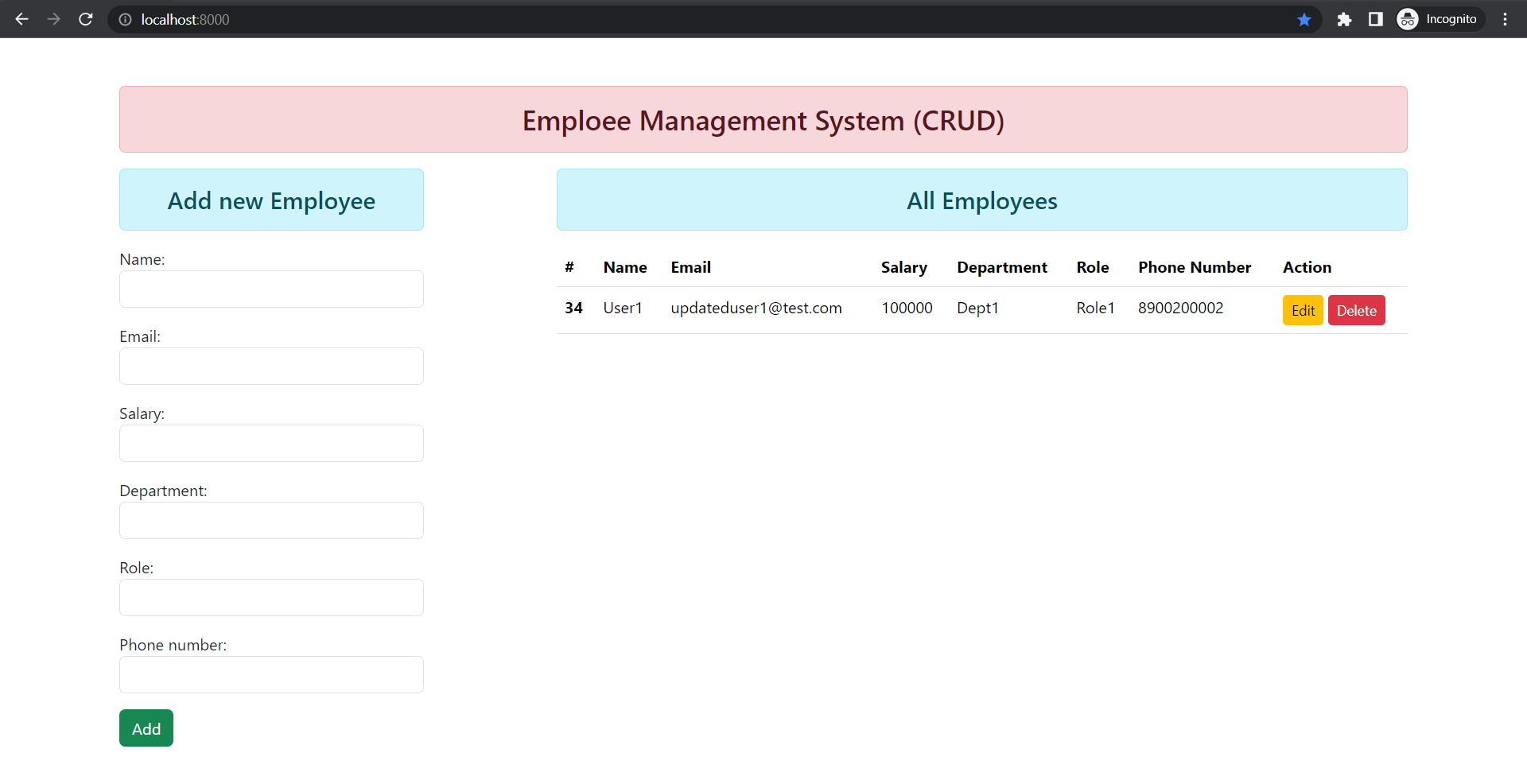 GitHub - ysinghal555/Employee-Management-System-using-CBV: This project include CRUD operation ...