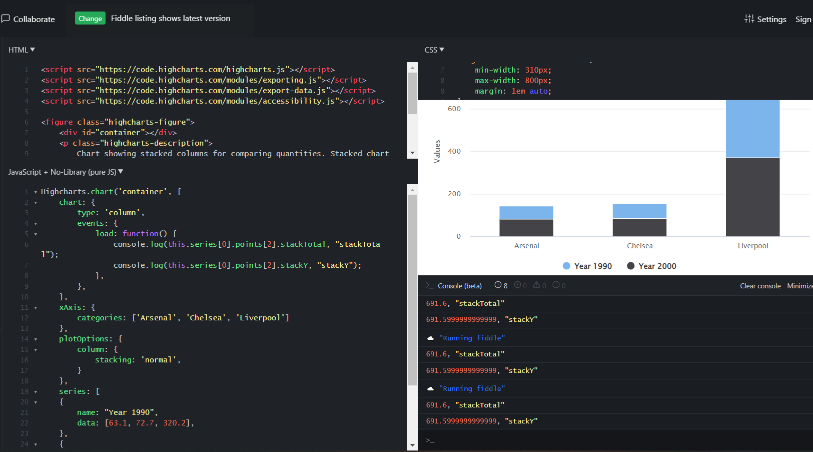 Incorrect value of stackY · Issue #18720 · highcharts/highcharts · GitHub