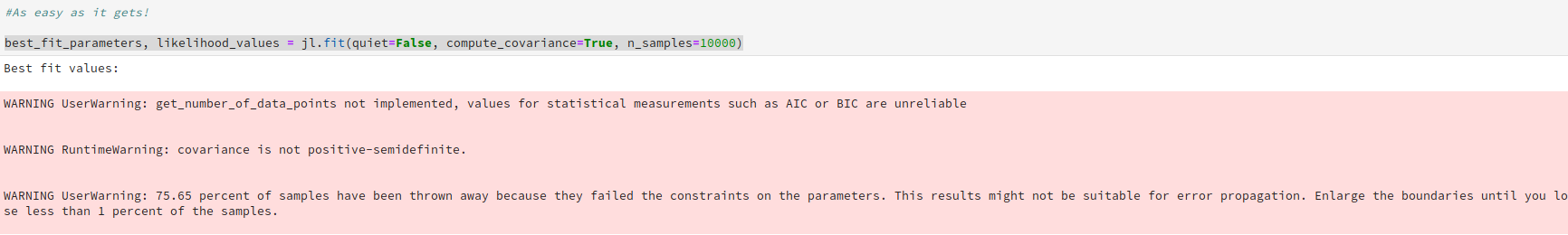 Too many samples in fit are thrown · Issue #323 · threeML/threeML · GitHub