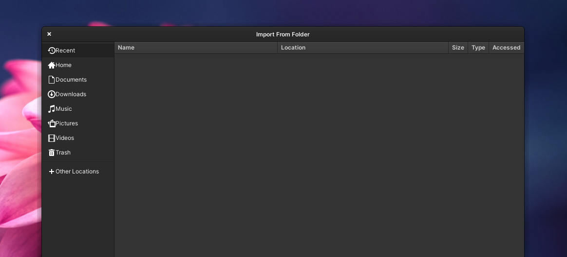 File import dialog quick-links are missing right padding · Issue #1686 ...