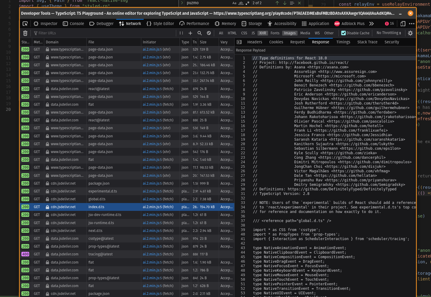 Playground: Automatic type aquisition broken · Issue #2696 · microsoft/TypeScript-Website · GitHub