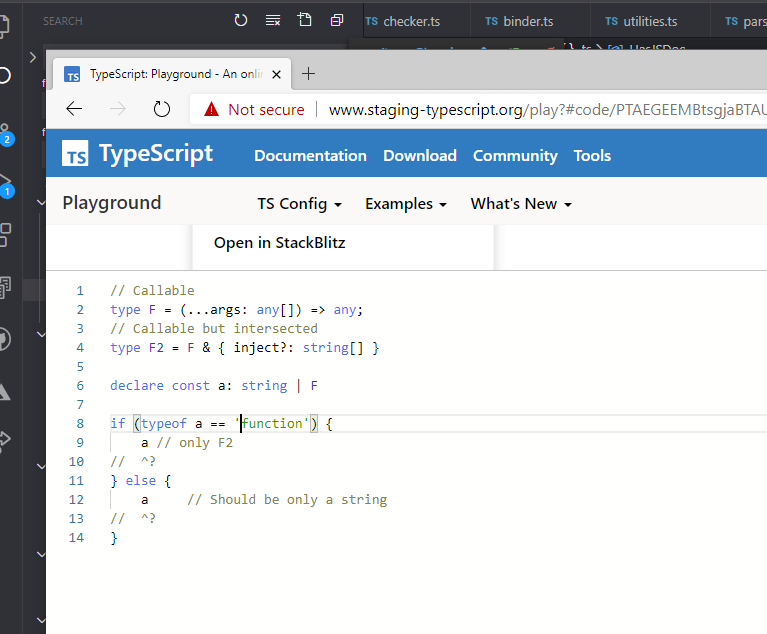 Playground: Dropdowns are broken on staging · Issue #521 · microsoft ...