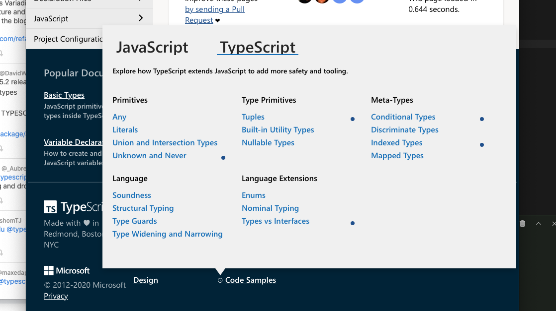 Idea: Convert the footer samples hover to a wait then popover · Issue ...