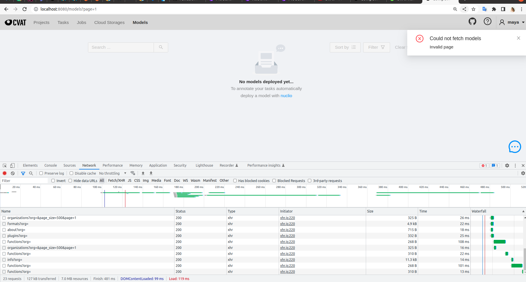 Extra Notification In Empty Models Page · Issue 5728 · Cvat Aicvat · Github