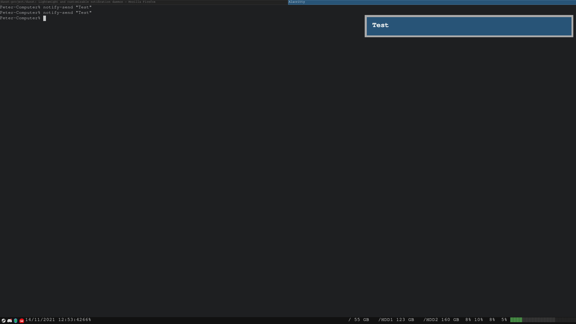 Notifications are really big despite no conifg changes · Issue #976 · dunst-project/dunst · GitHub