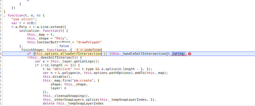 Error in console when remove last vertex · Issue #392 · geoman-io/leaflet-geoman · GitHub