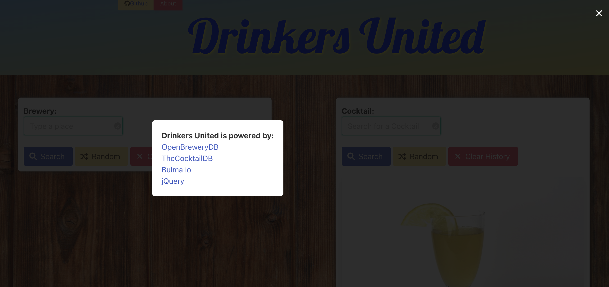 GitHub - NotGrid/Project1-Drinkers-United