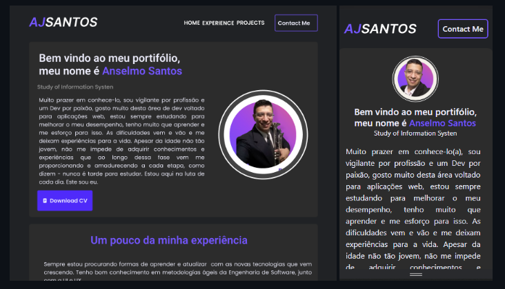 GitHub - anselmojsantos/myportfolio: Desenvolvimento de um portifólio ...