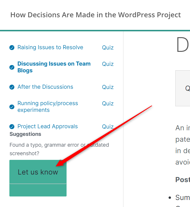 Content Feedback - potential typo in community course · Issue #1802 · WordPress/Learn · GitHub