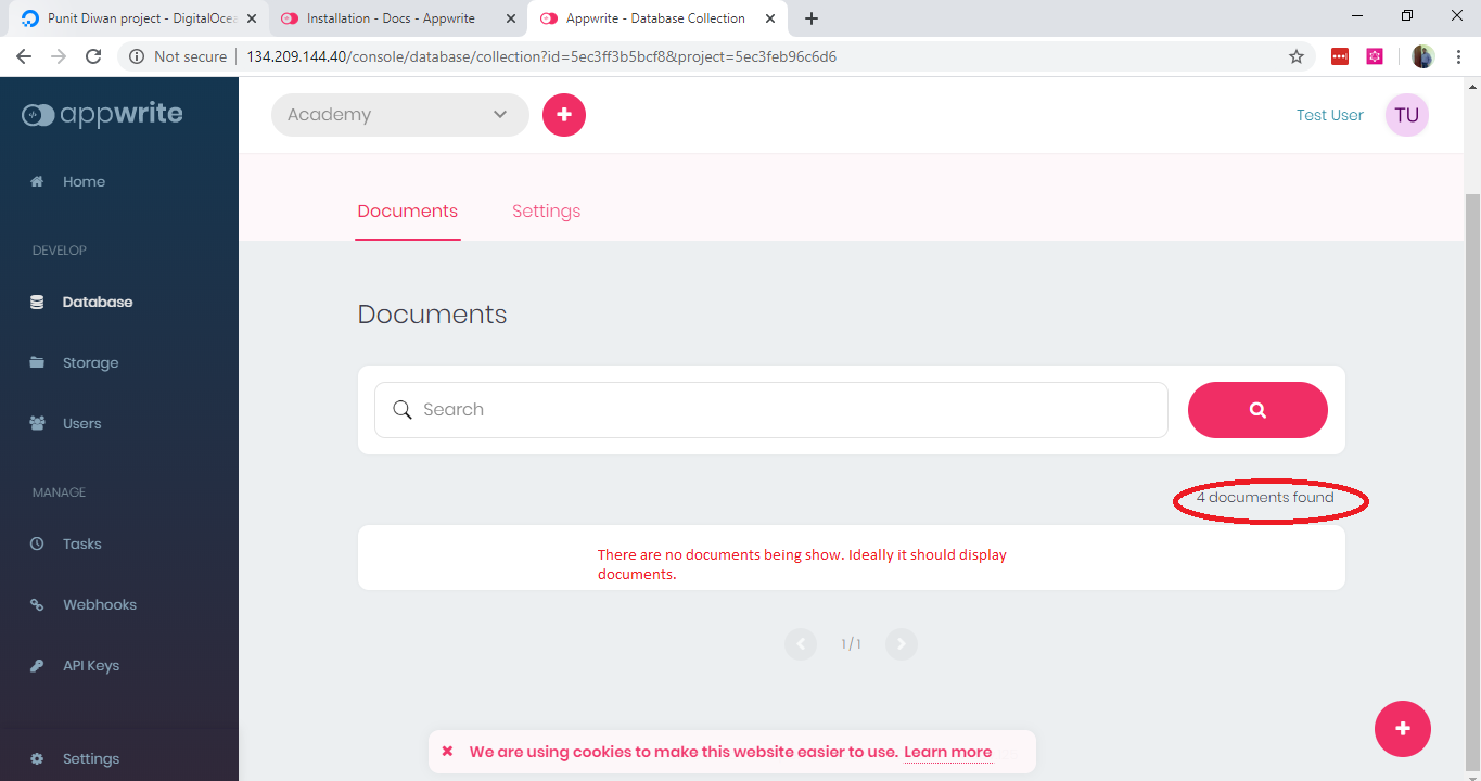 Collection Creation - No Documents being shown when Collection is selected. · Issue #325 ...