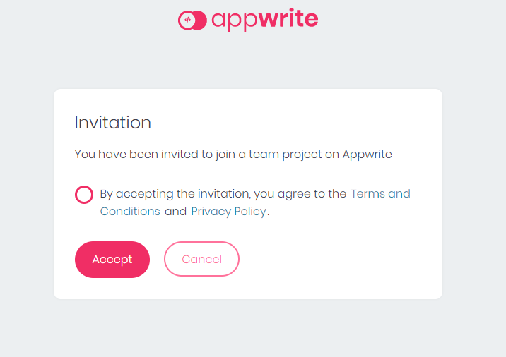 Add Password Field in accept invitation Page · Issue #375 · appwrite/appwrite · GitHub