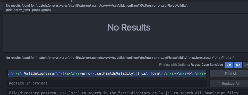 Regex Search Working For Find In File But Not For Find In Project · Issue 918 · Atomfind