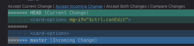 Make it more obvious to accept current or incoming changes for merge ...