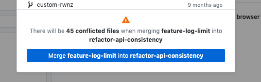 Number of merge conflicts are incorrect in merge hint · Issue #8049 · desktop/desktop · GitHub
