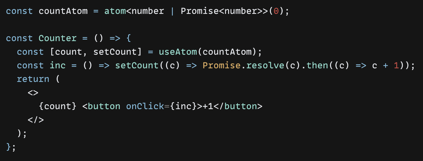 Turning atom value into promise does not suspend · Issue #1923 · pmndrs ...