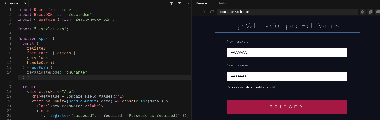 Form error still displayed when fixed for react-hook-form-register-with ...