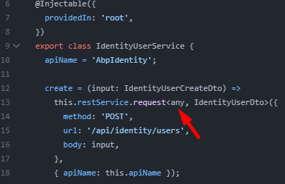 Set DTO type to RestService.Request method · Issue #16491 · abpframework/abp · GitHub